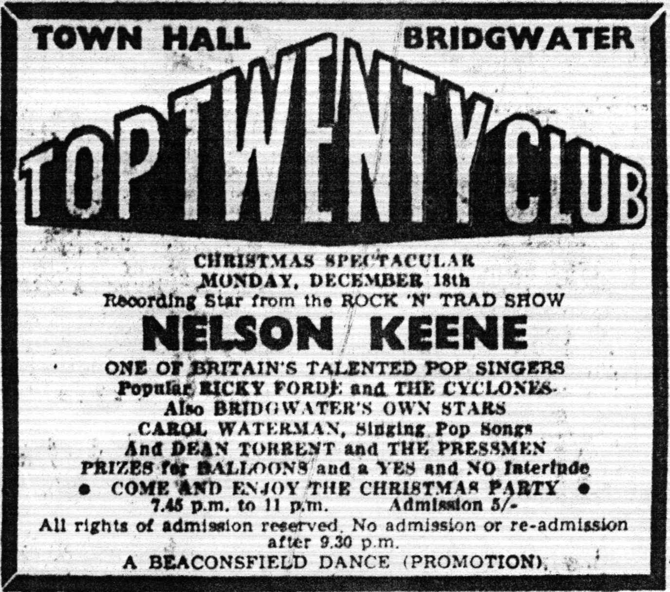 The Artists – 1961 – Beat Town (including Top Twenty Club & Newmarket ...